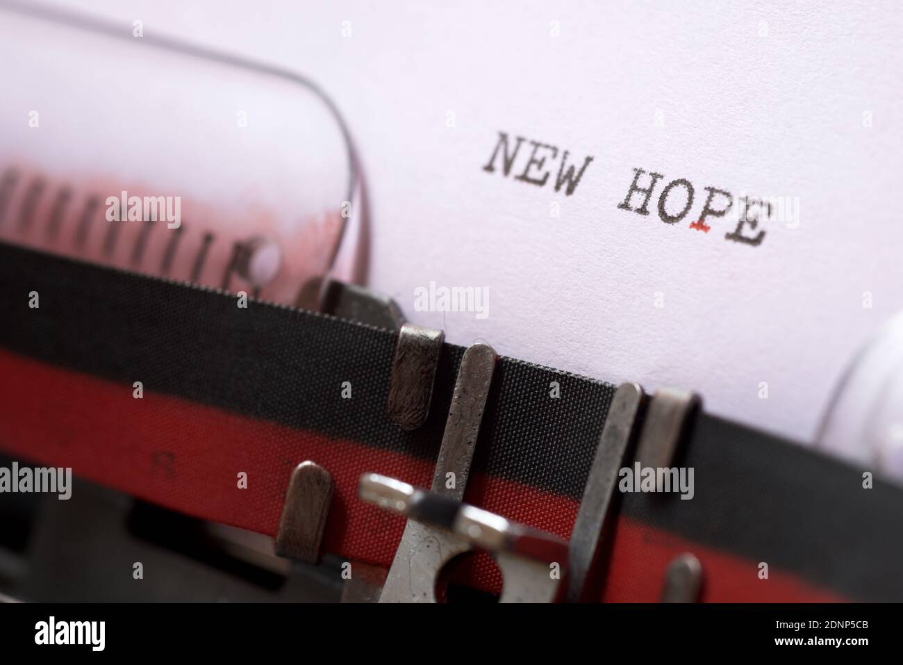 New hope phrase written with a typewriter Stock Photo - Alamy