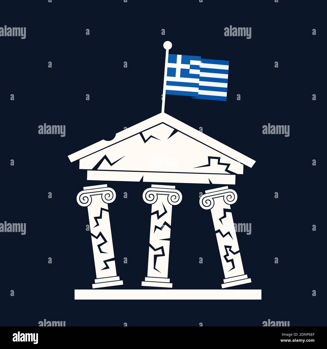 Greek ancient and antique architecture is going to collapse. Greece in ...