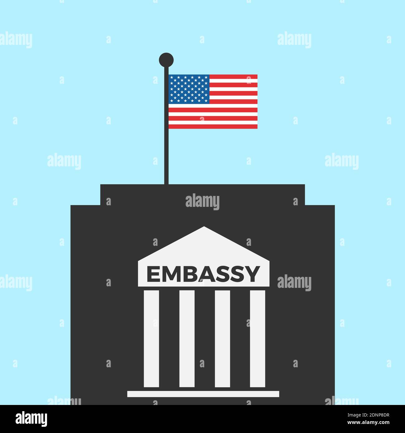 US embassy of United states of America - official office of American ...