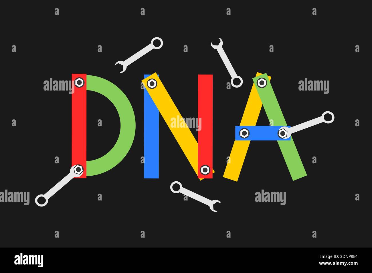 DNA and gene is modified, repaired and manipulated by genetic ...