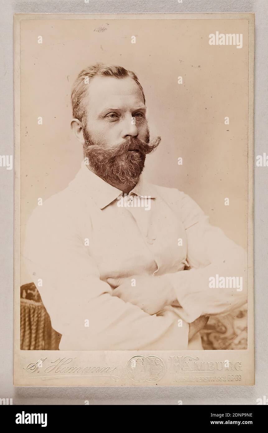 Atelier J. Hamann, Johann Hinrich W. Hamann, portrait of a gentleman ...