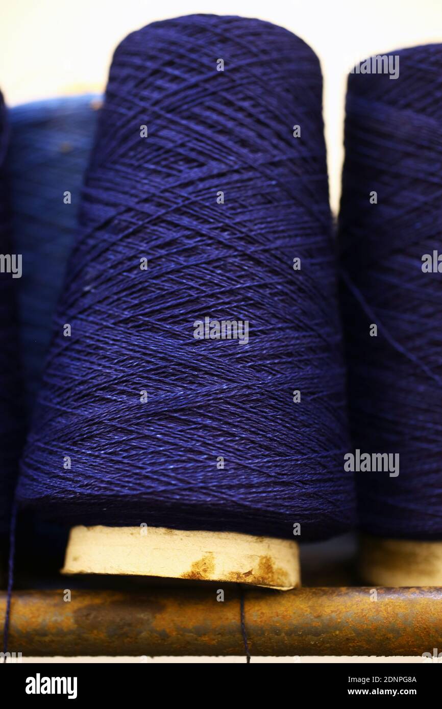 Yarn cones hi-res stock photography and images - Alamy