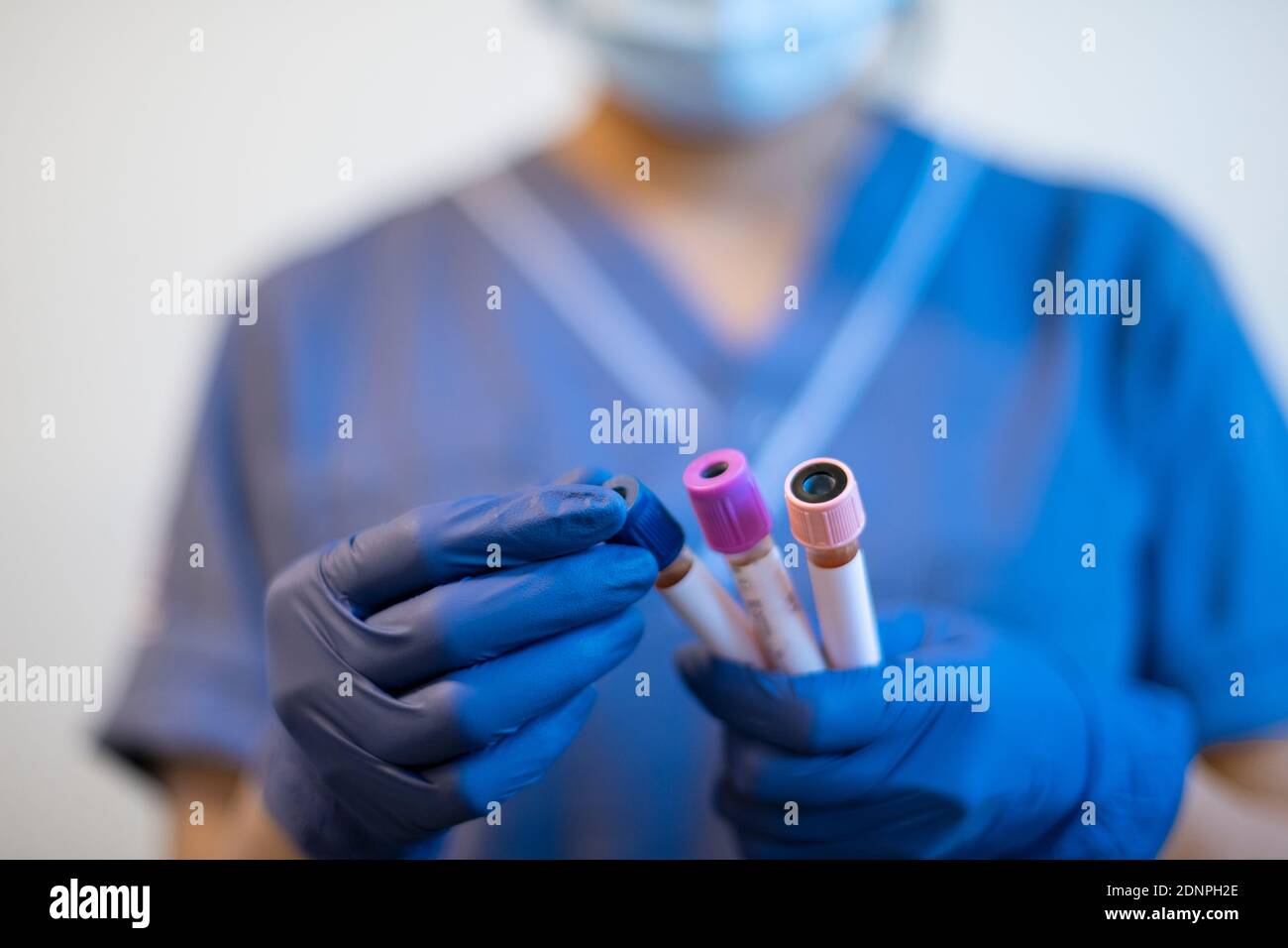 Medical blood test tubes equipment hi-res stock photography and images ...