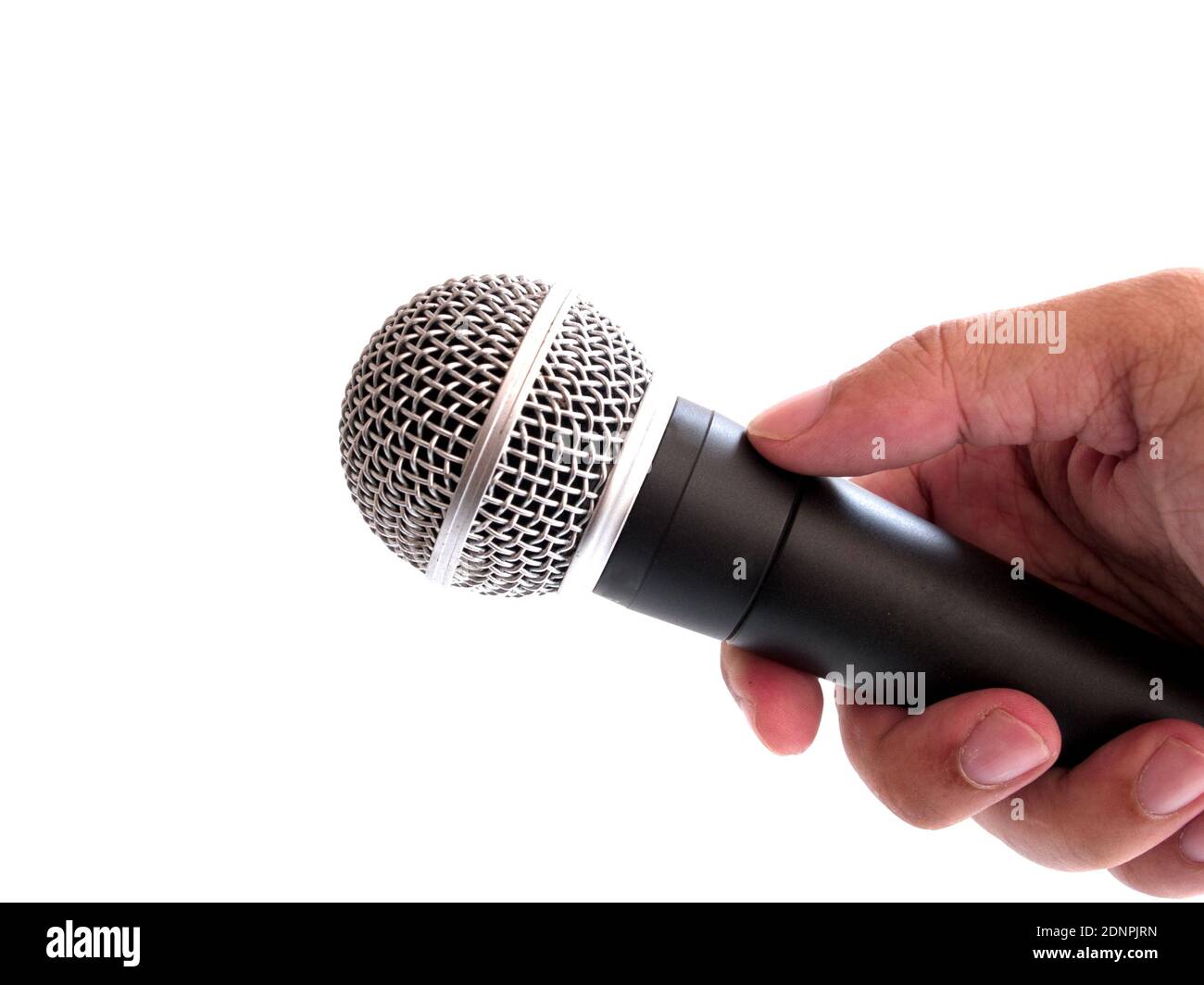 Hand Holding Microphone Cut Out High Resolution Stock Photography and ...