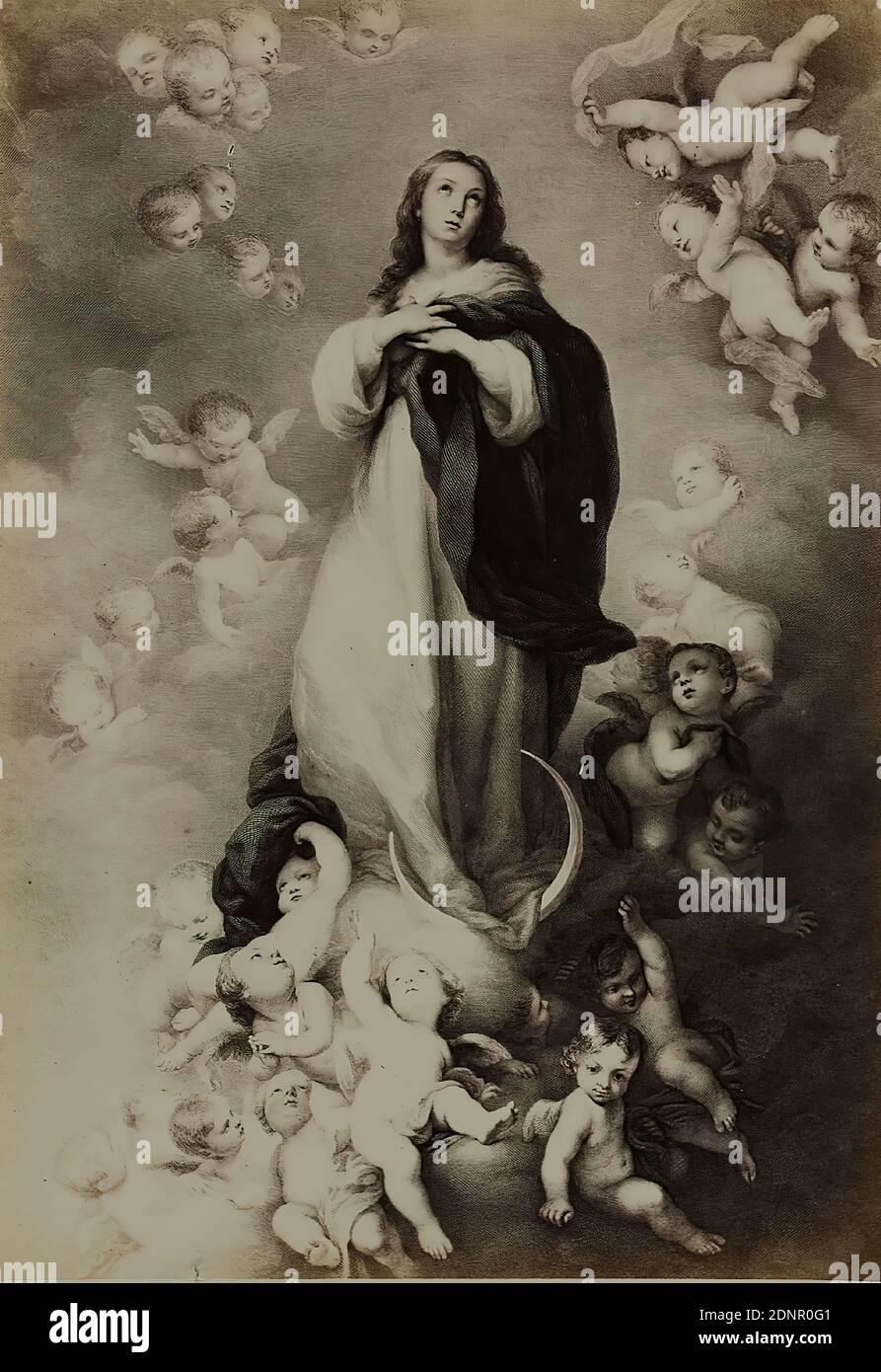 Jean Laurent, Maria Immaculata, albumin paper, black and white positive ...