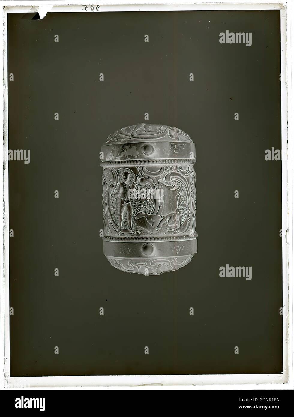 Wilhelm Weimar, money box, glass negative, black and white negative ...