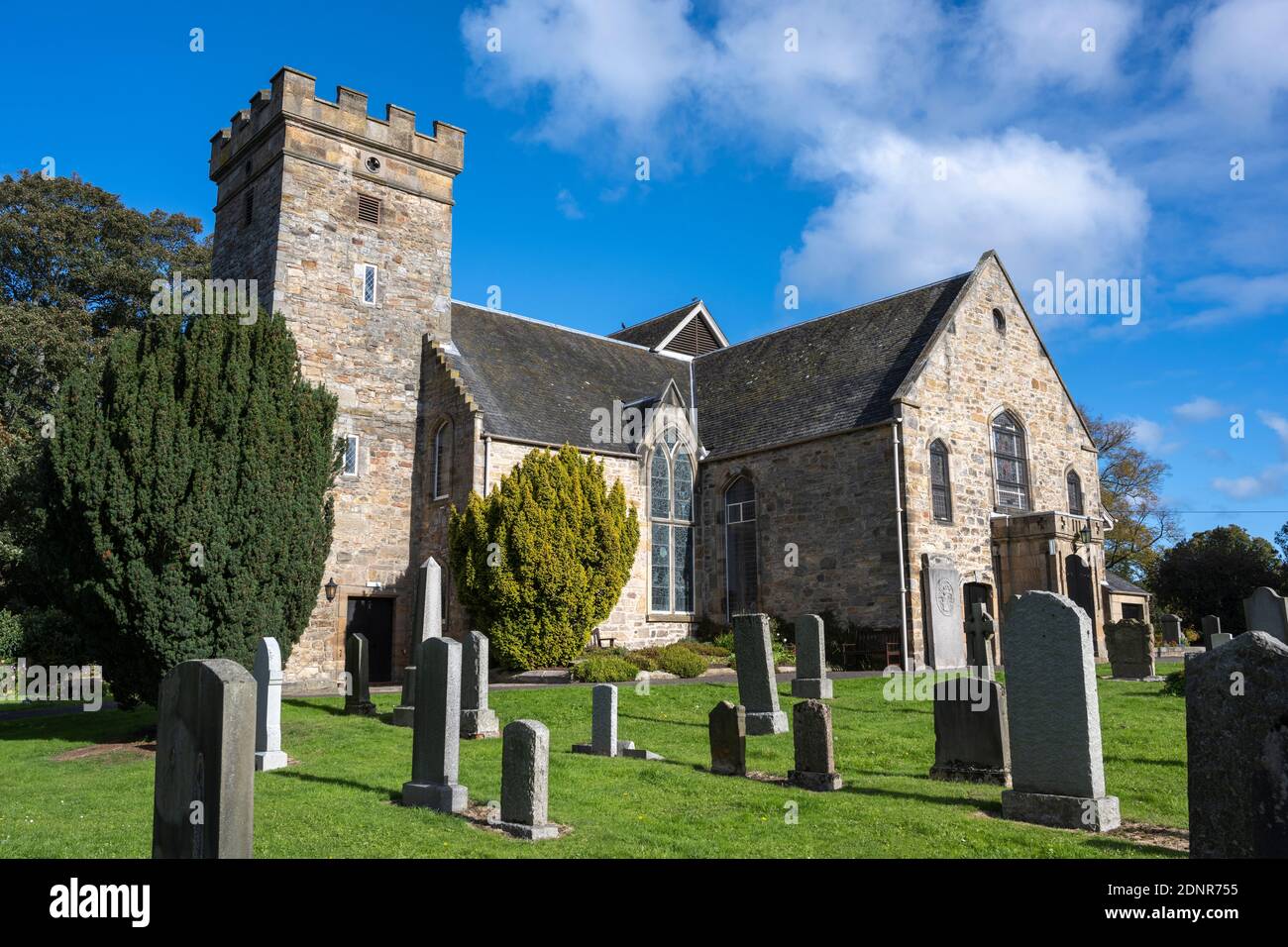 Cramond Kirk and Kirkyard in Cramond Village, Edinburgh, Scotland, UK ...