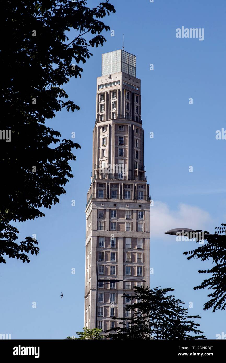 Amiens (northern France): the Perret Tower Stock Photo - Alamy
