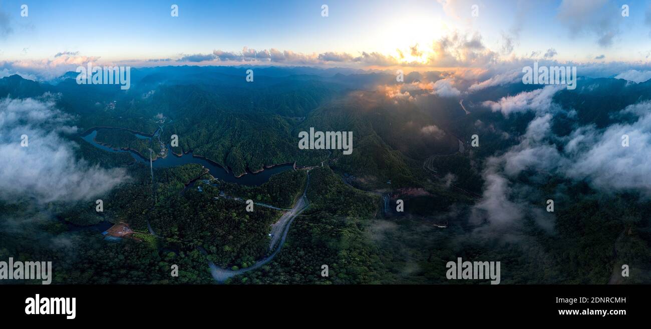 Aerial chongqing mountain scenery Stock Photo - Alamy
