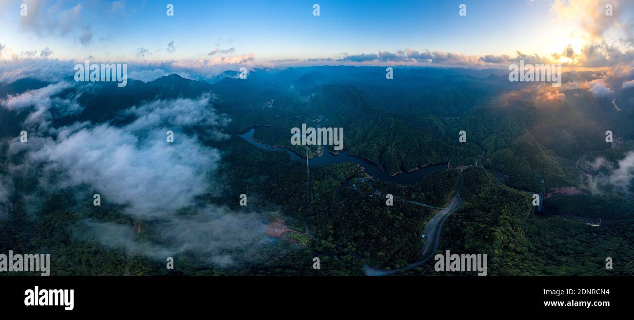 Aerial chongqing mountain scenery Stock Photo - Alamy