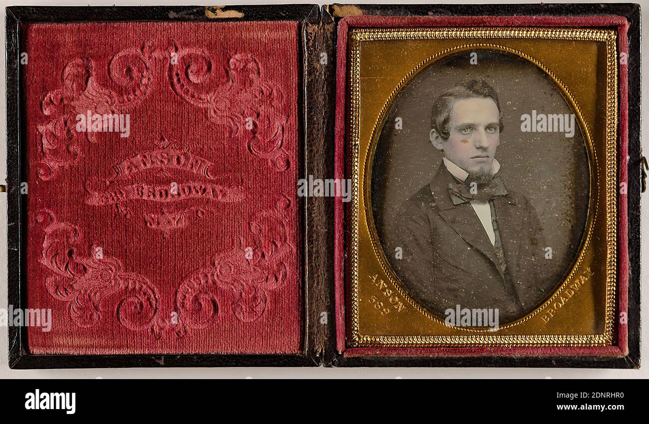 Rufus Anson, young man, daguerreotype, Image size: Height: 7,20 cm ...