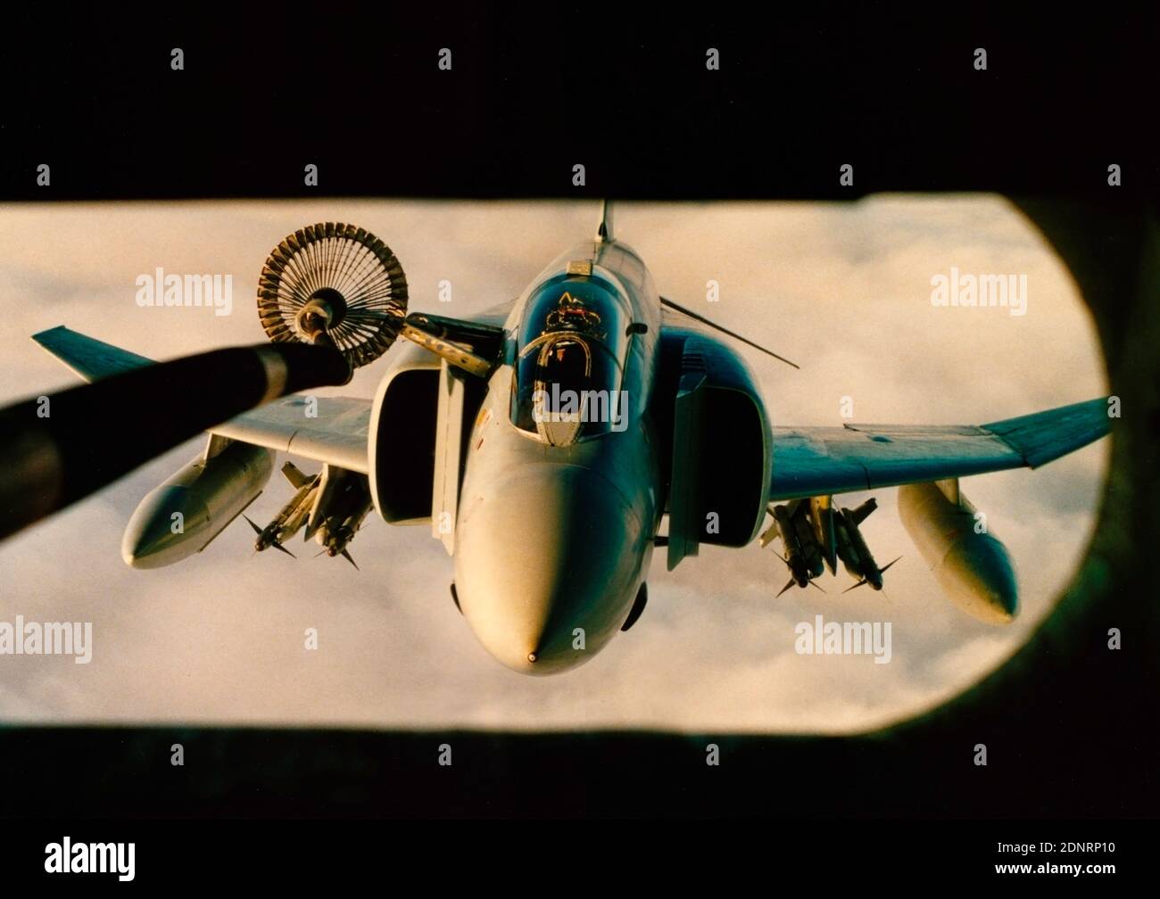 Fully armed RAF Mcdonnell Douglas Phantom FGR2 of 1435 Flight, air to ...