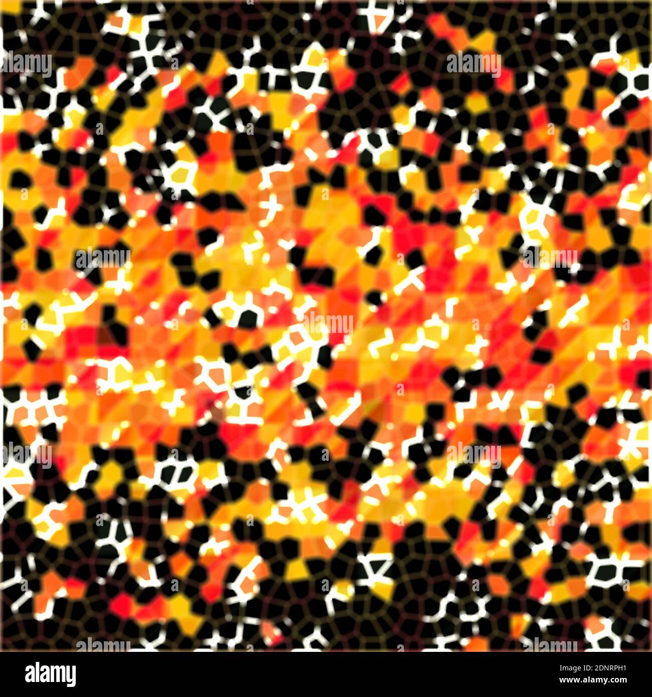 Fiery abstract digital art in contrasting saturated colors Stock Photo ...