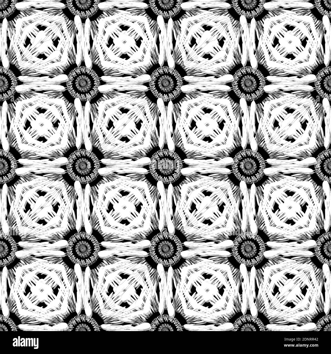 Weaved black and white threads pattern. Graphic design pattern Stock ...