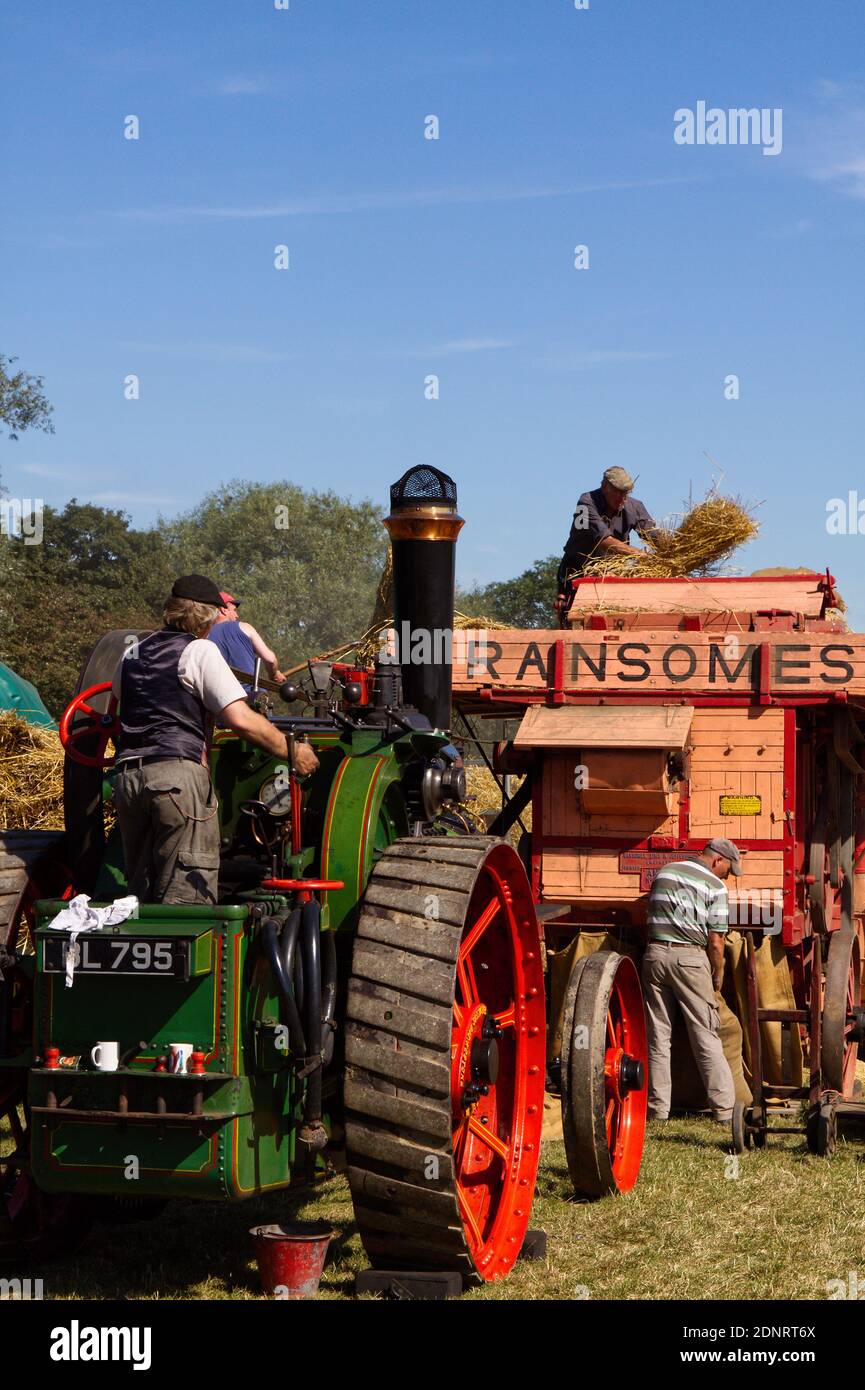 Ransomes threshing machine hi-res stock photography and images - Alamy
