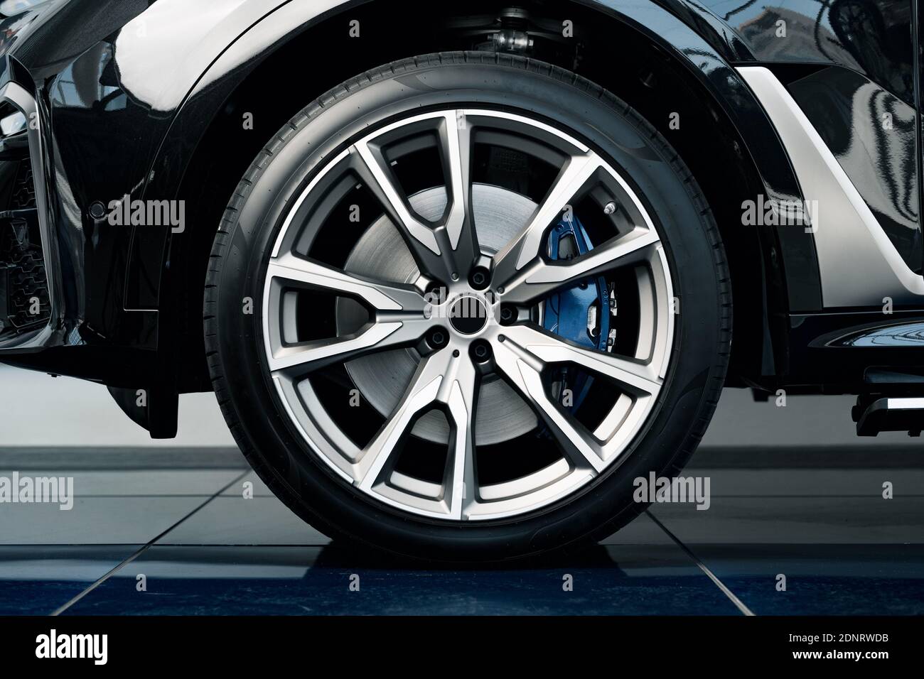 Aluminium rim of luxury car wheel close up Stock Photo - Alamy