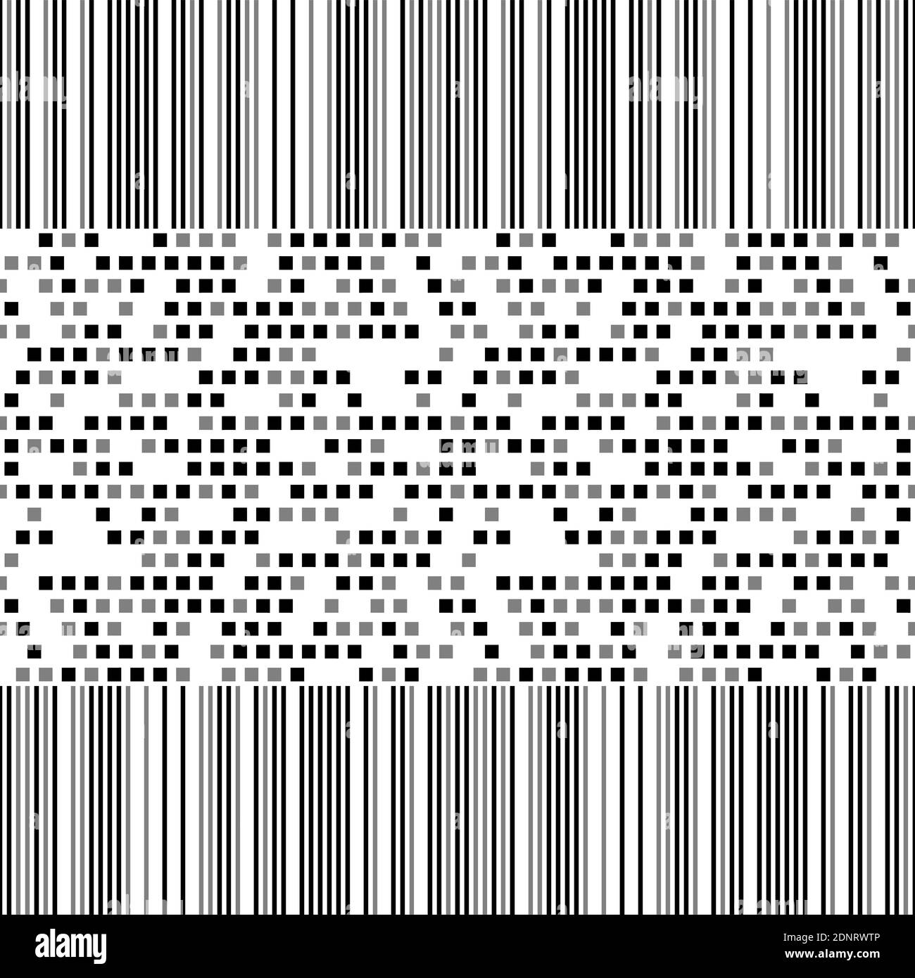 Monochrome line art design, with tiny squares and line segments Stock ...