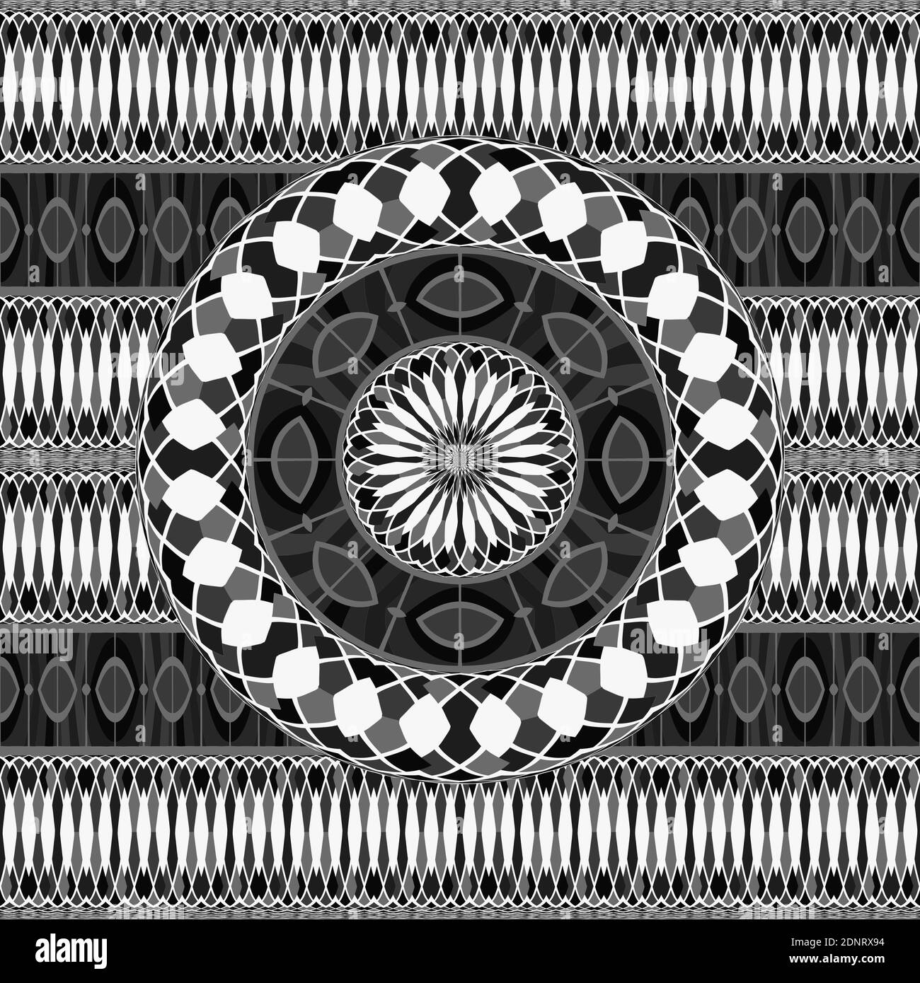 Monochromatic geometric artwork. Digital art Stock Photo - Alamy