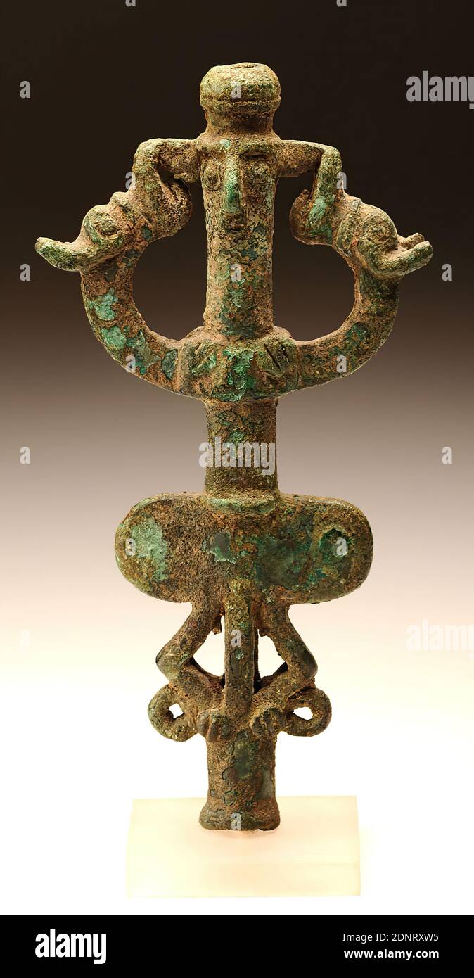 Cult stand attachment (panther type form J), bronze, cast, bronze ...