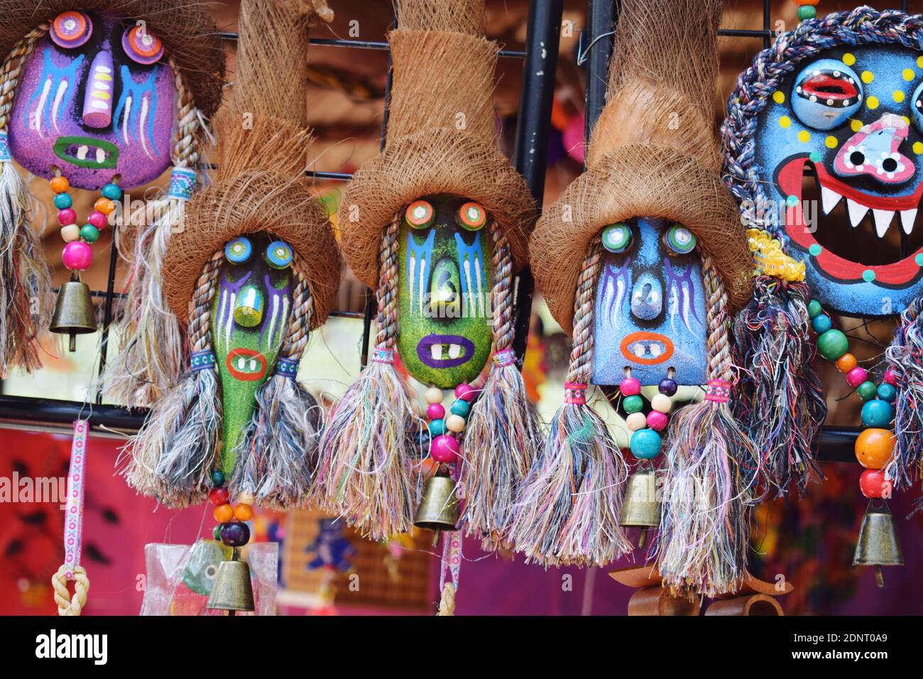 Large decoration with masks hi-res stock photography and images - Alamy