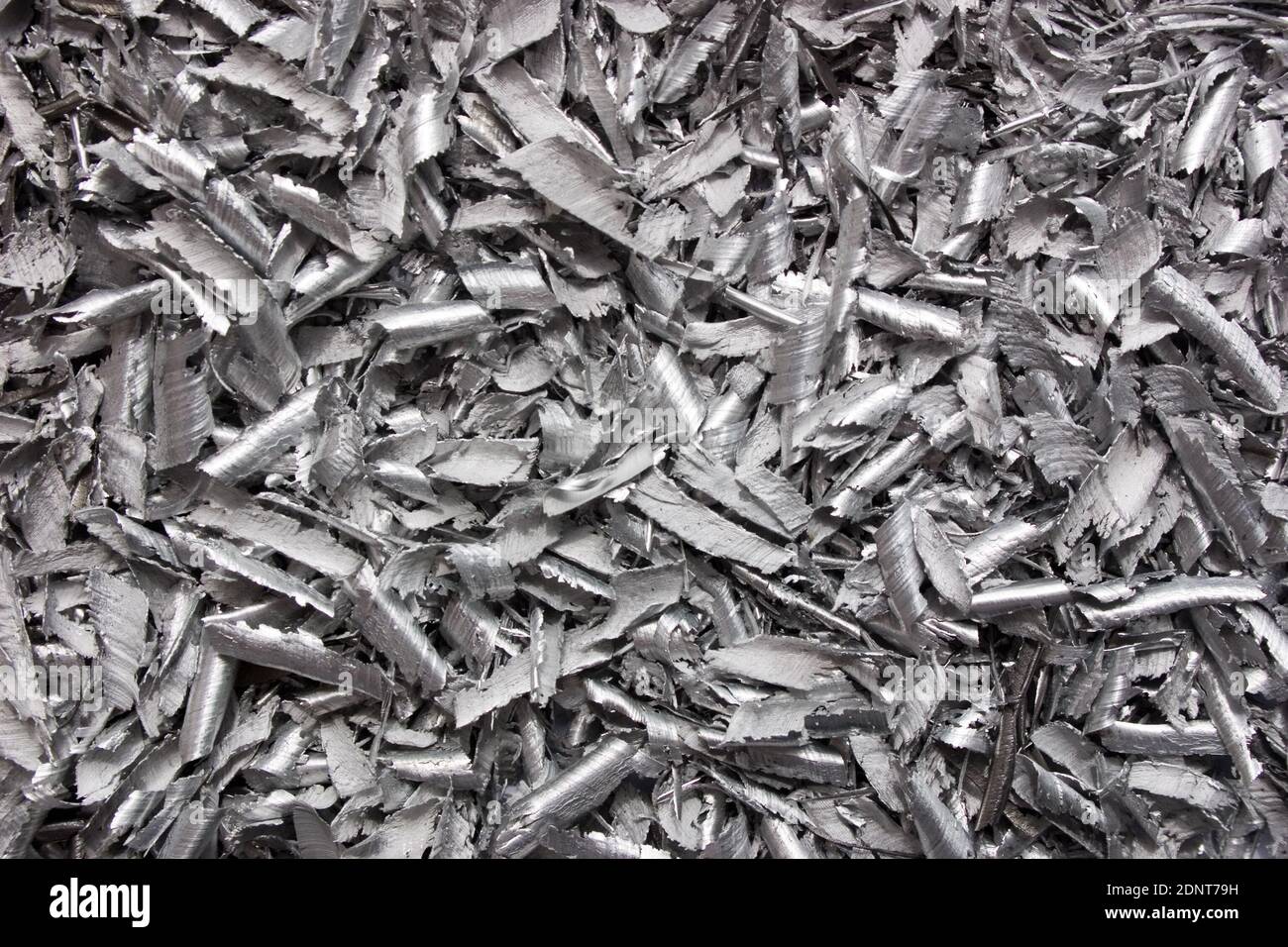 Chipped metal shavings. Chipped metal shavings (a waste from the ...