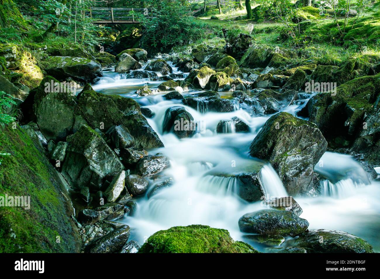 Rydal falls near Rydal Mount, home of William Wordsworth Stock Photo ...
