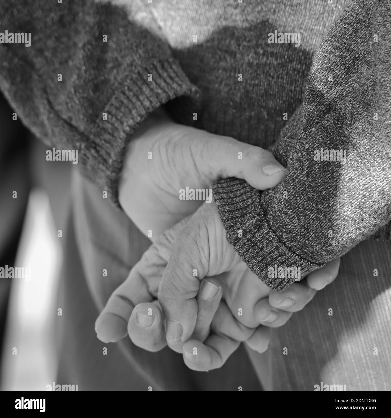 Back view man hands behind his Black and White Stock Photos & Images ...