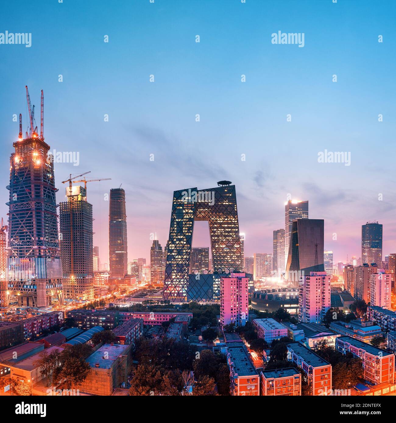 Beijing urban construction Stock Photo - Alamy