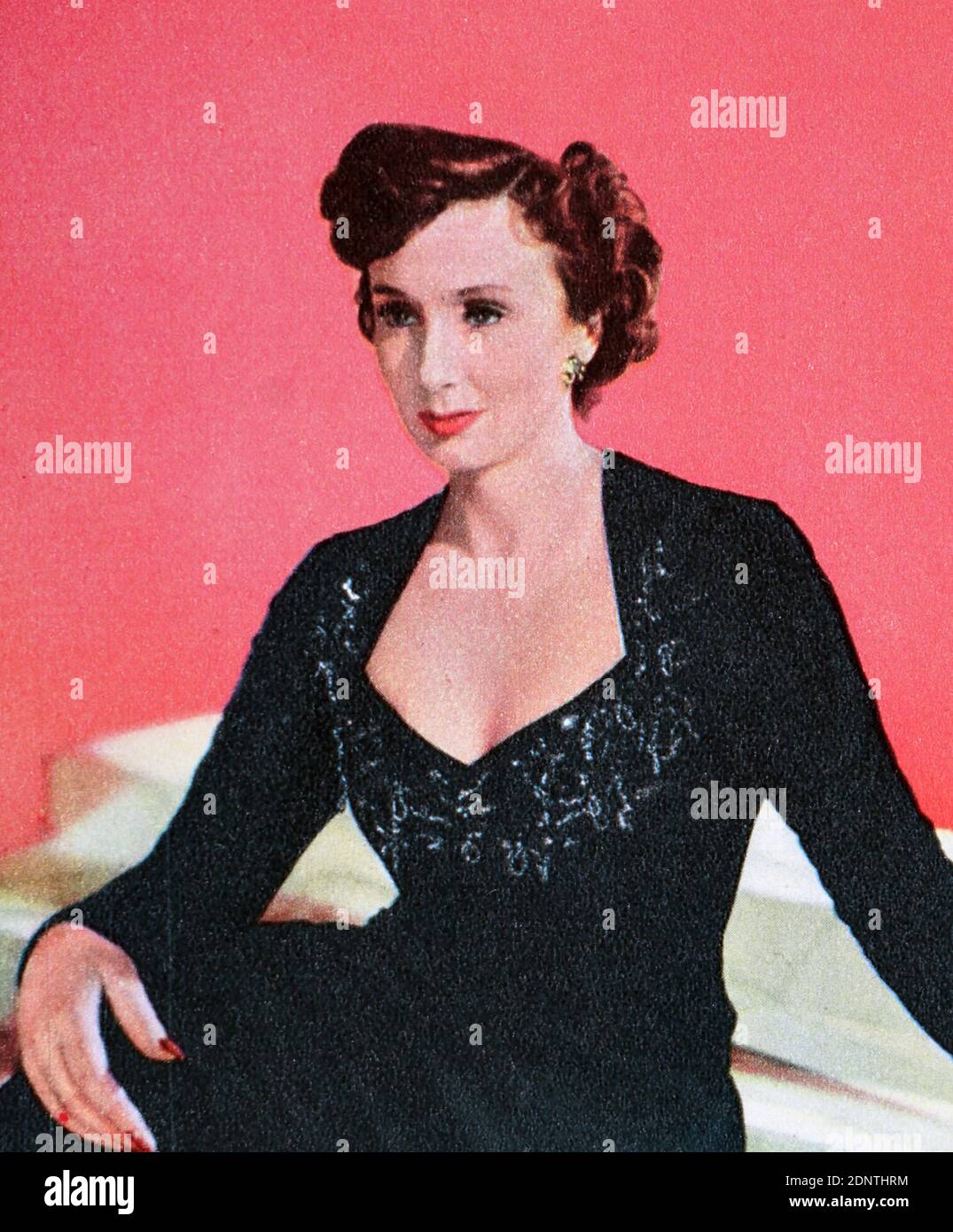 Photograph of Googie Withers (1917-2011) an English entertainer, dancer ...