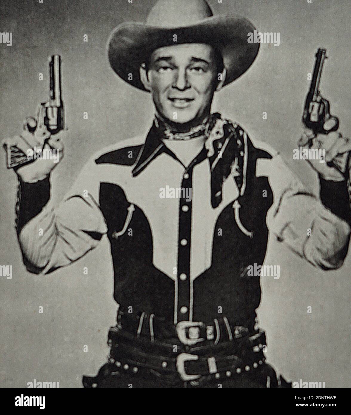 Photograph of Roy Rogers (1911-1998) an American singer, actor and ...