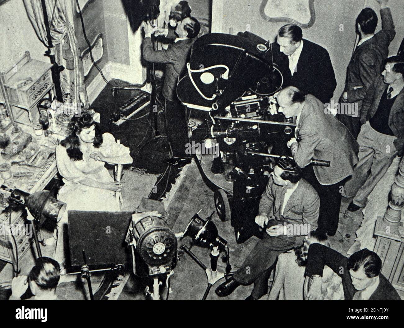 Photograph taken during the filming of 'The Mark of Cain' starring Eric ...