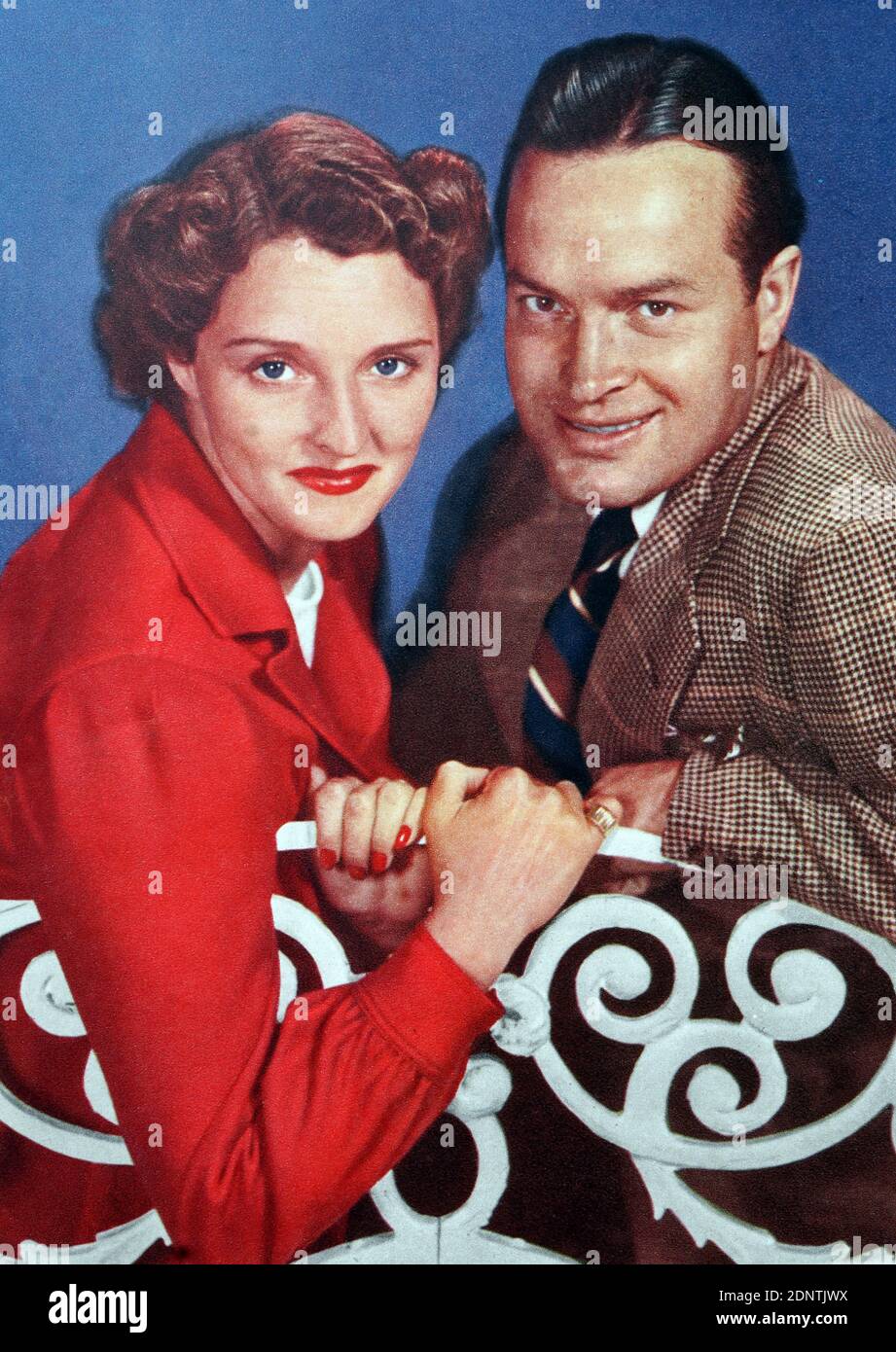 Photograph of Bob Hope (1903-2003) and Dolores Hope (1909-2011 Stock ...