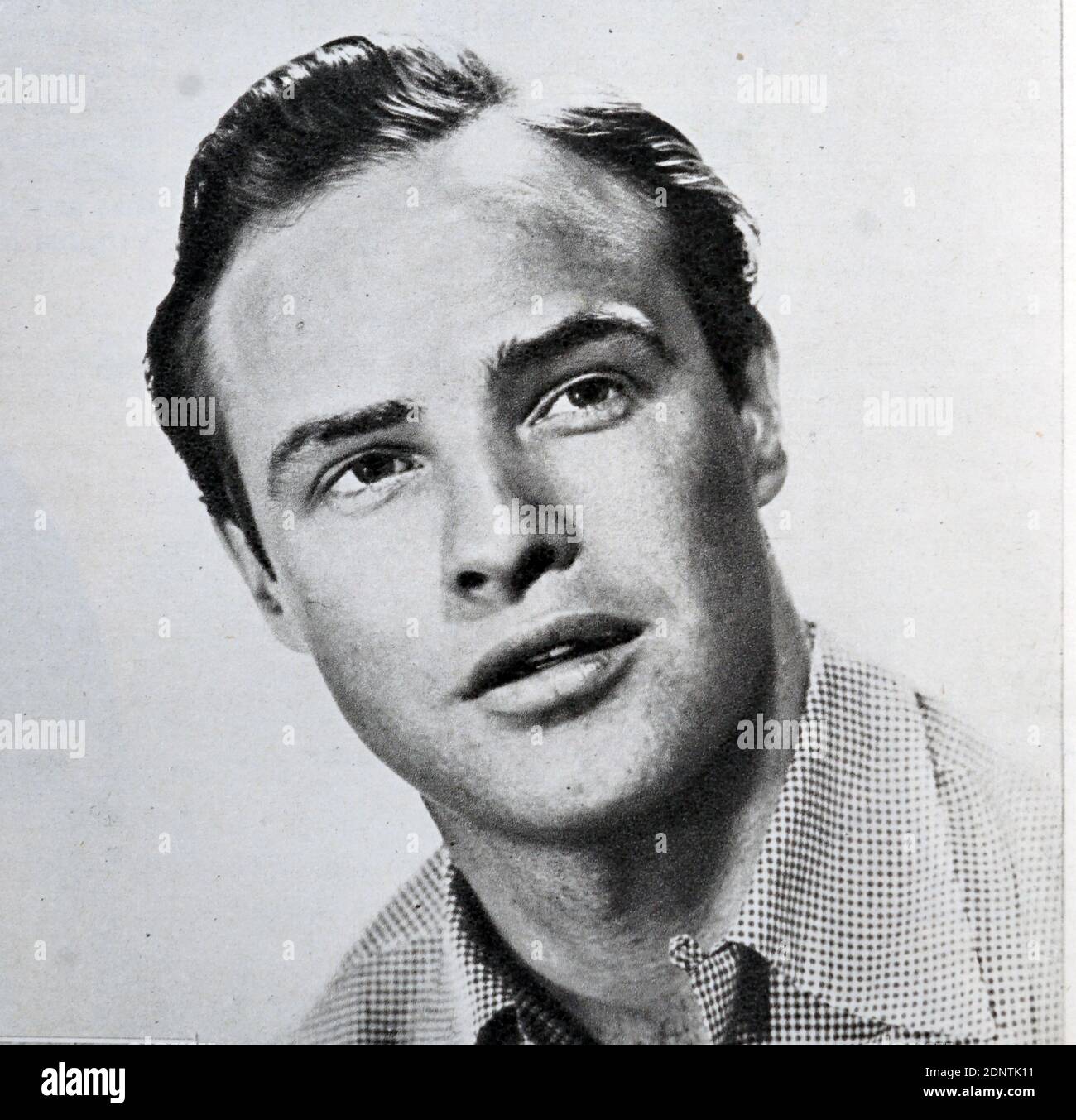 Photograph of Marlon Brando (1924-2004) an American actor and film ...