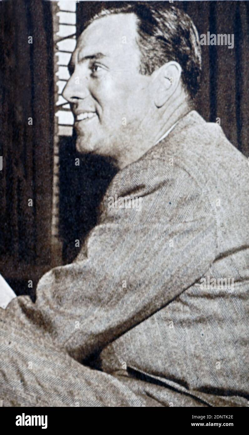 Photograph of David Hand (1900-1986) an American animator and animation ...