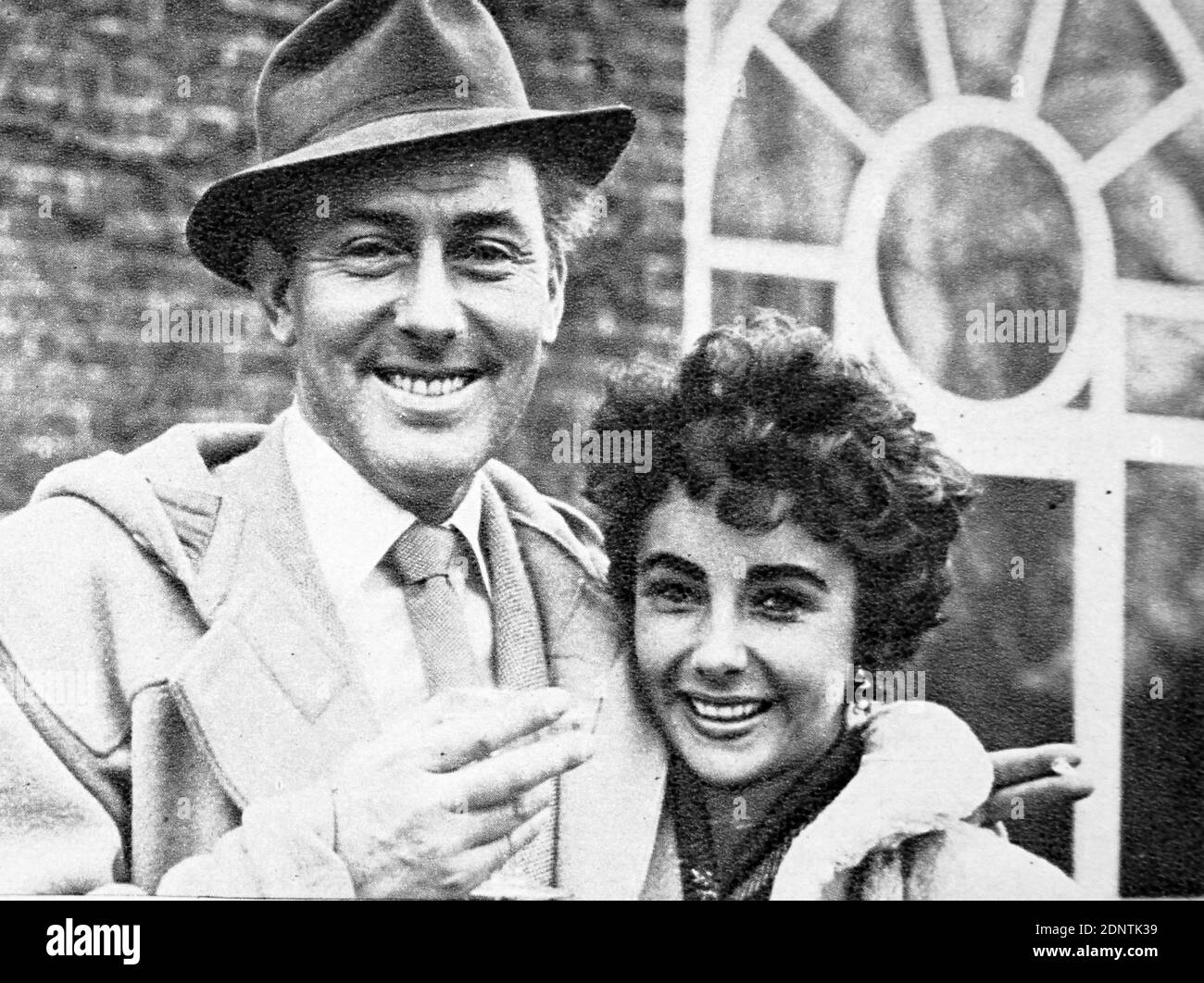 Photograph of Mike Wilding (1912-1979) and Elizabeth Taylor (1932-2011 ...