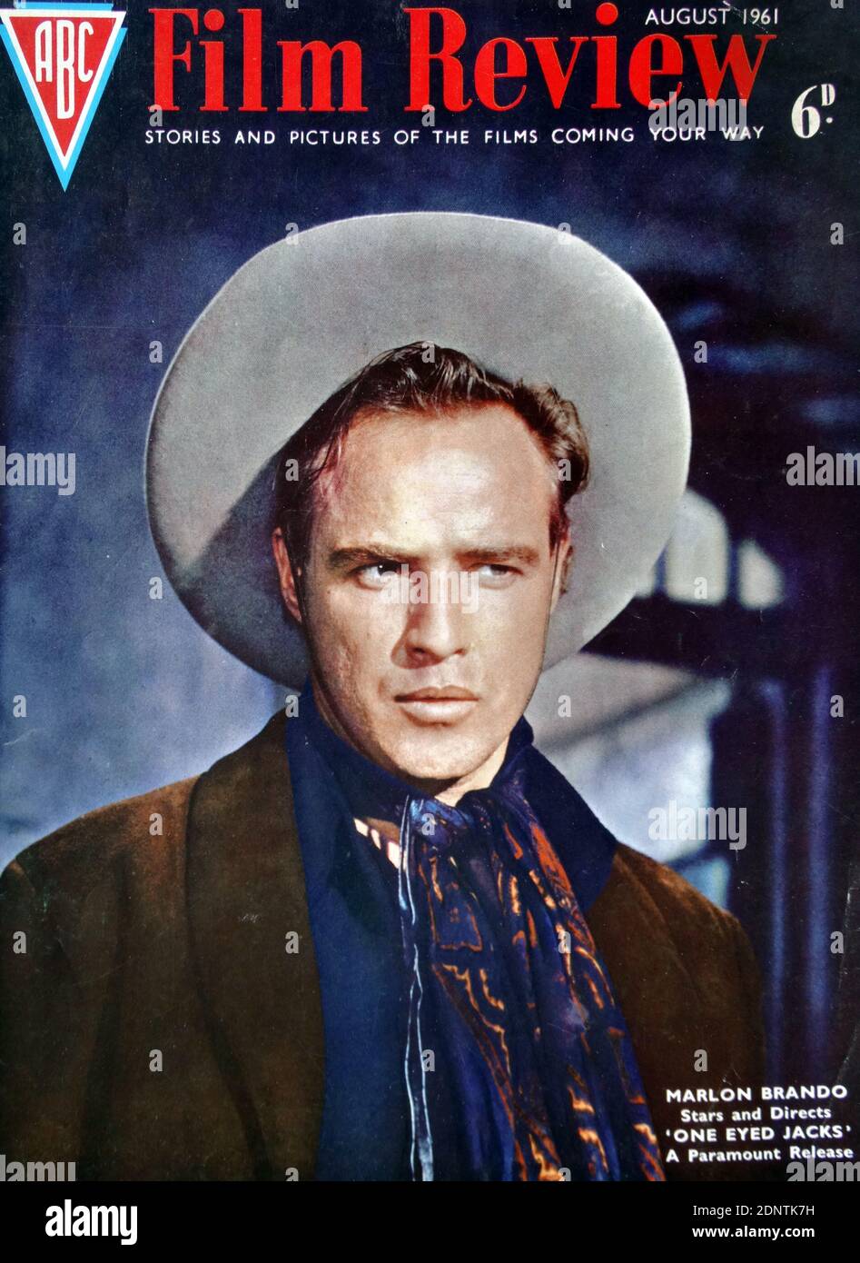 Front cover of ABC Film Preview featuring Marlon Brando in 'One-Eyed ...