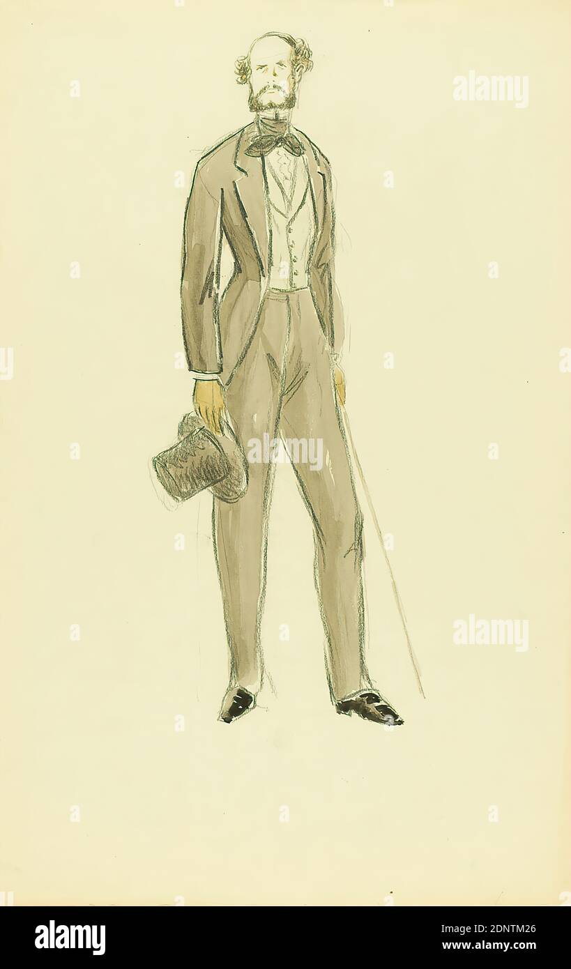 Ernst Dryden, costume for the movie The Prisoner of zenda, paper, non ...