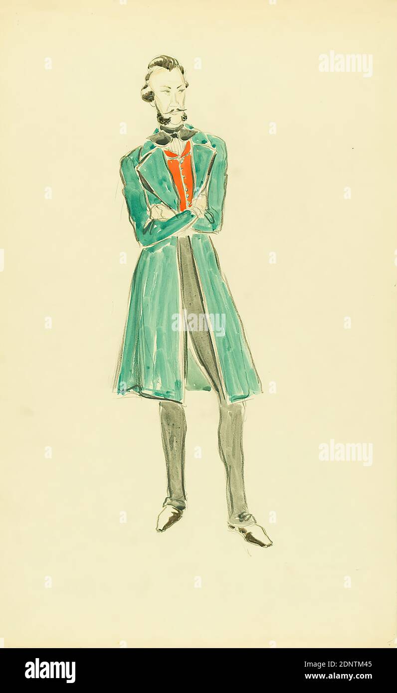 Ernst Dryden, costume for the movie The Prisoner of zenda, paper, non ...