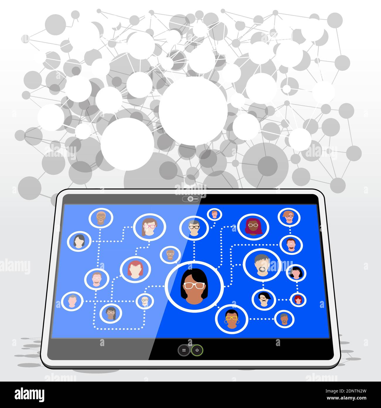 Social media crowd Stock Vector Images - Alamy