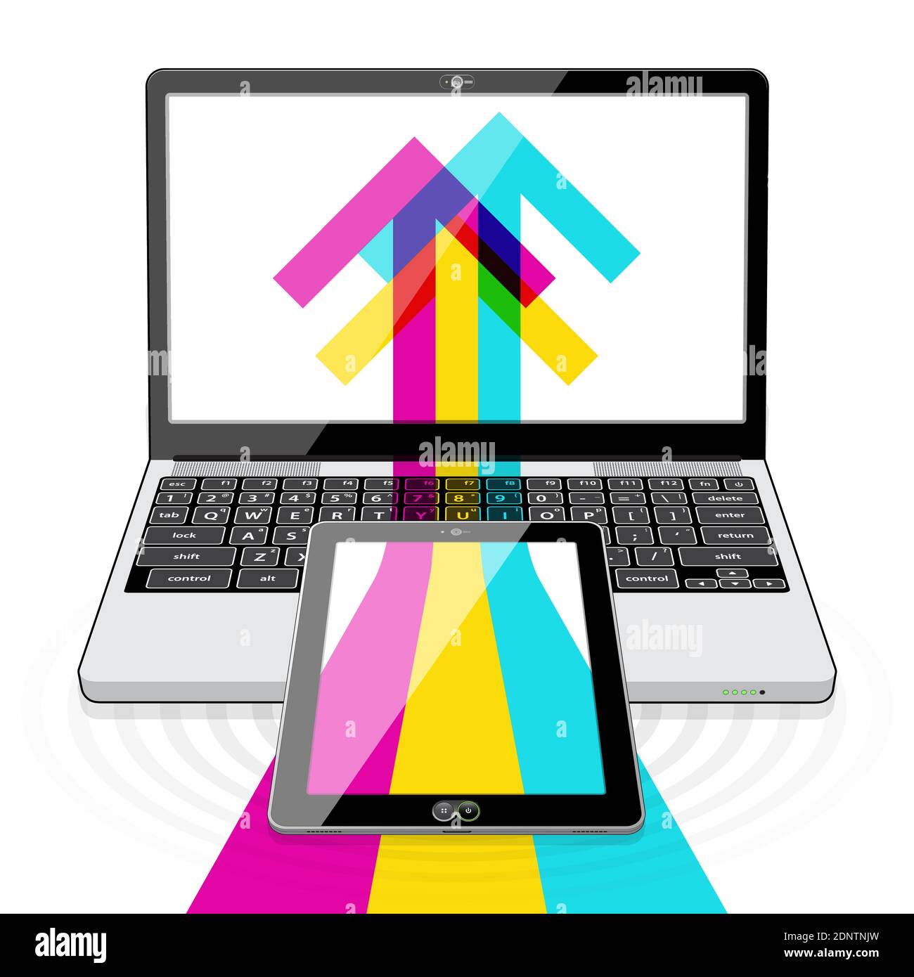 Fibre optic data computer screen Stock Vector Images - Alamy