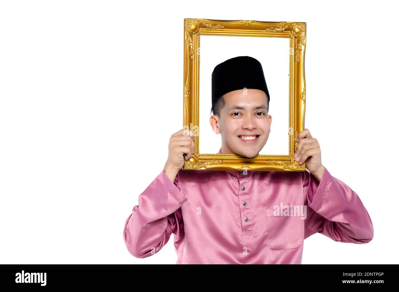 Man holding empty frame hi-res stock photography and images - Alamy