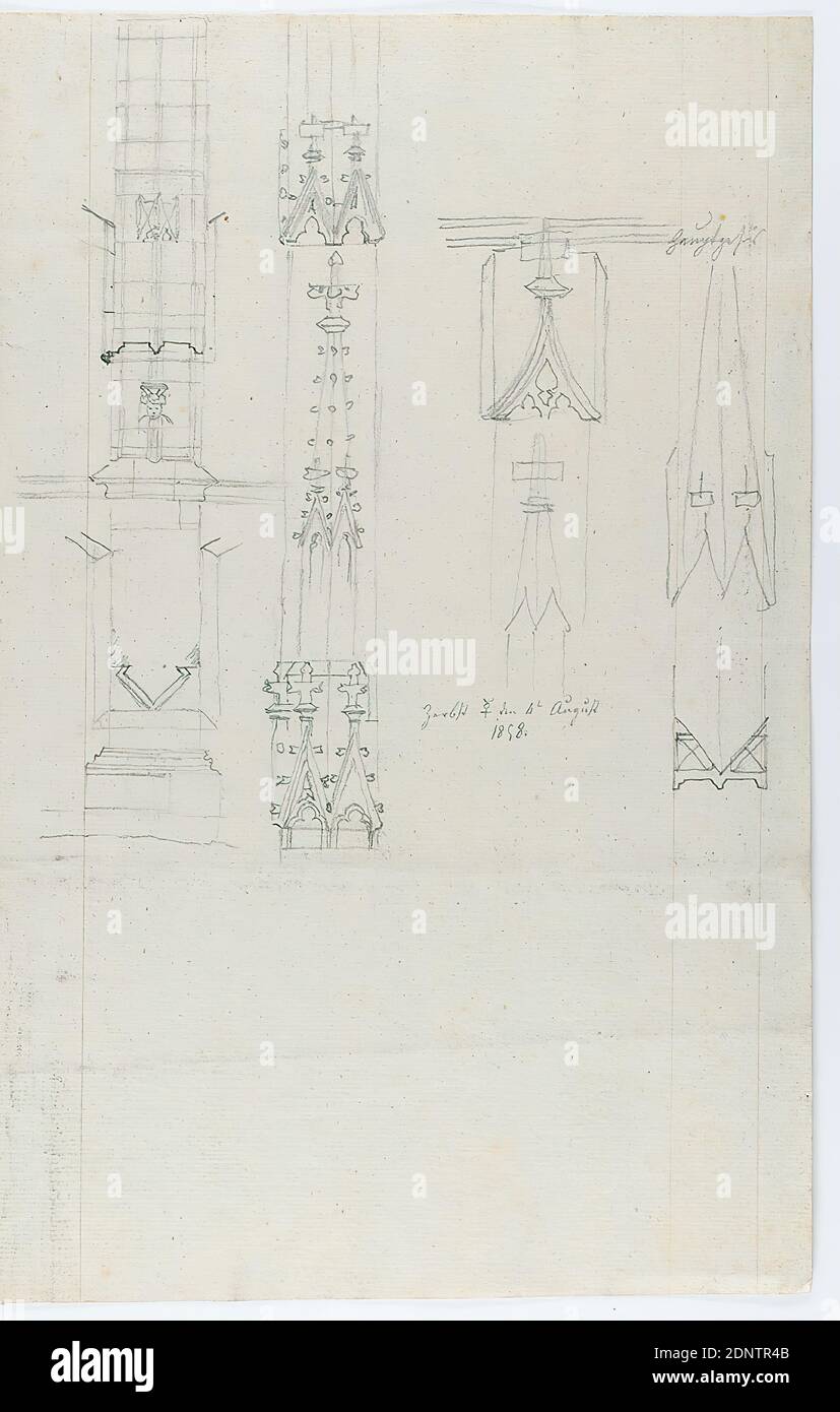 Sketches of pilaster and architectural details hi-res stock photography ...