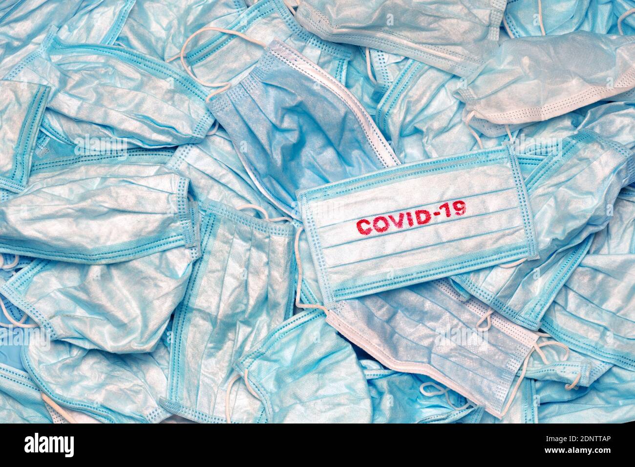 Covid-19 concept. Spread Coronavirus. Dangerous garbage. Medical waste ...