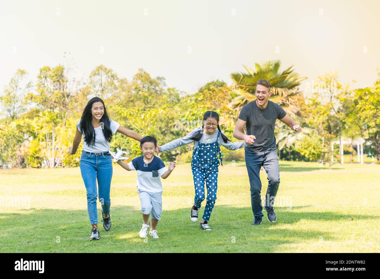 Indian men running in park hi-res stock photography and images - Alamy