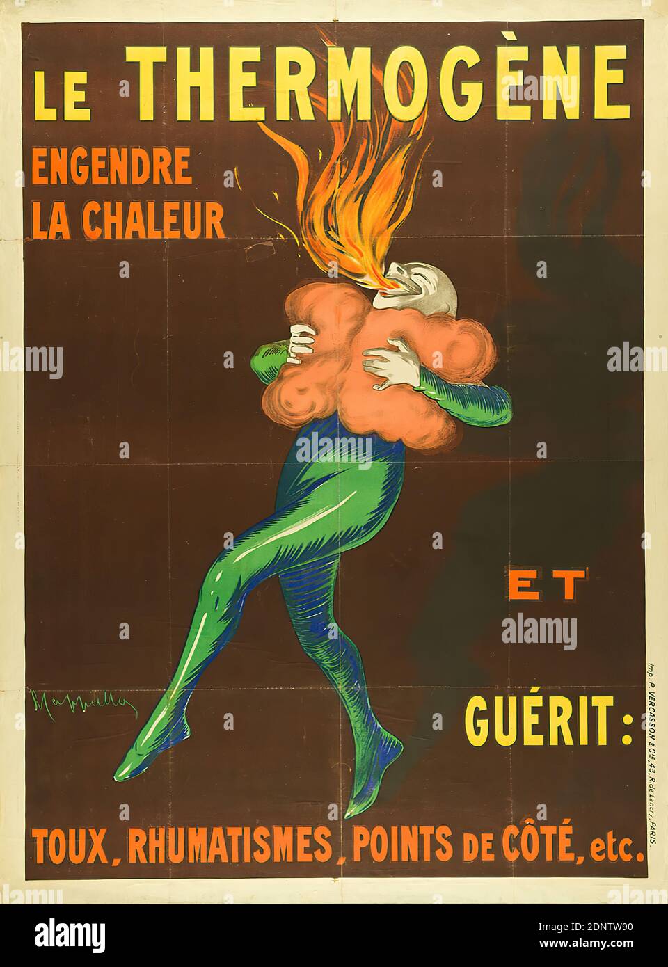 Imp. Vercasson & Cie, Leonetto Cappiello, Le Thermogène, paper ...