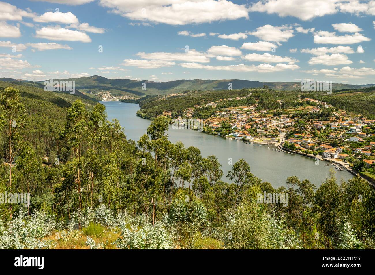 Beautiful landscapes of Douro river Valley, Porto region, Portugal ...