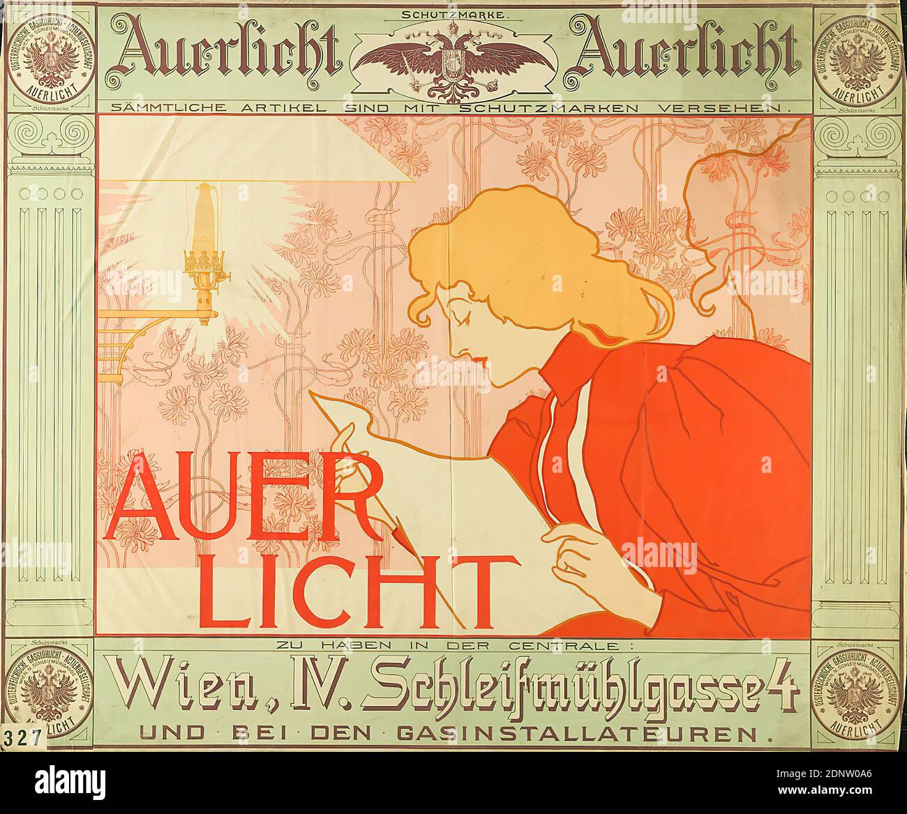 Heinrich Lefler, Kunstanstalt S. Czeiger, Auerlicht, lithography, Total ...