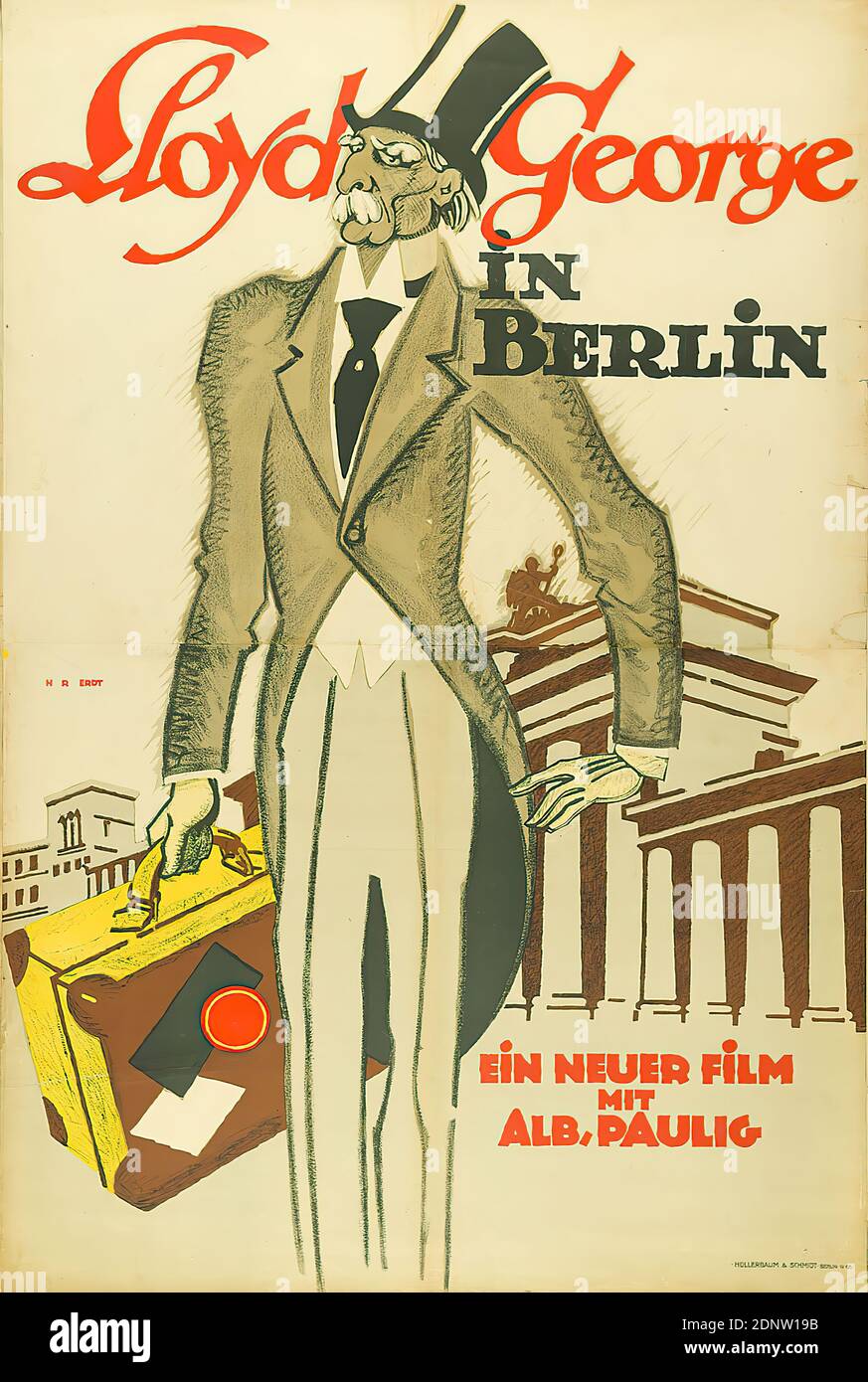 Hans Rudi Erdt, Hollerbaum & Schmidt, Lloyd George in Berlin, paper ...