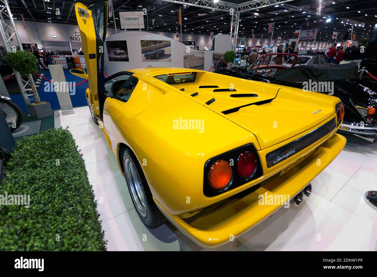 Rear view of a 1991 Lamborghini Diablo, on static display at the 2016 ...