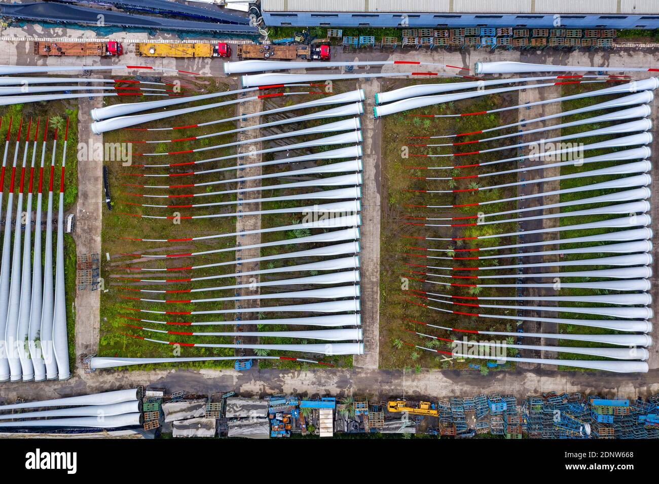 Wind fan leaves the factory Stock Photo - Alamy